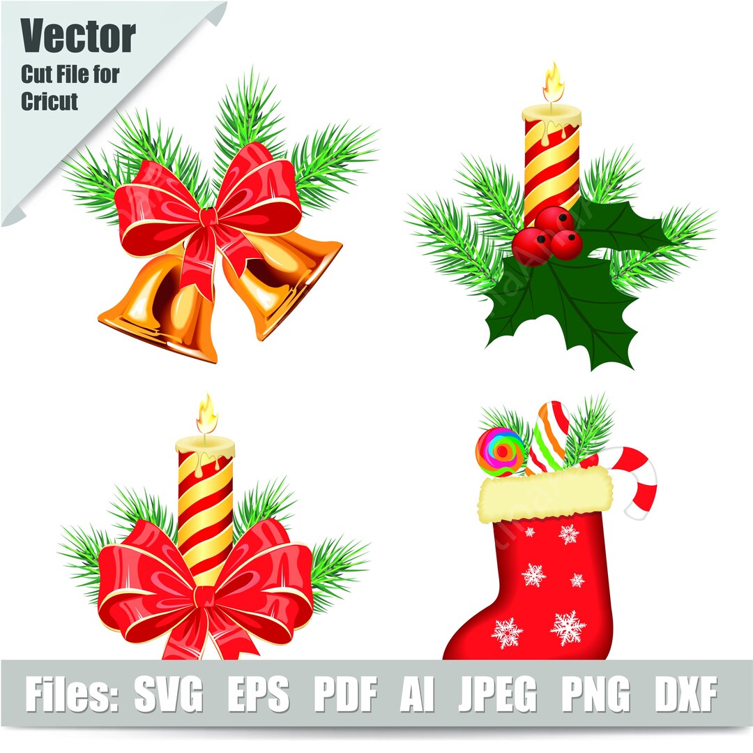 Christmas SVG Bundle | Cut File, Cricut, Clip Art, Holiday SVG ...