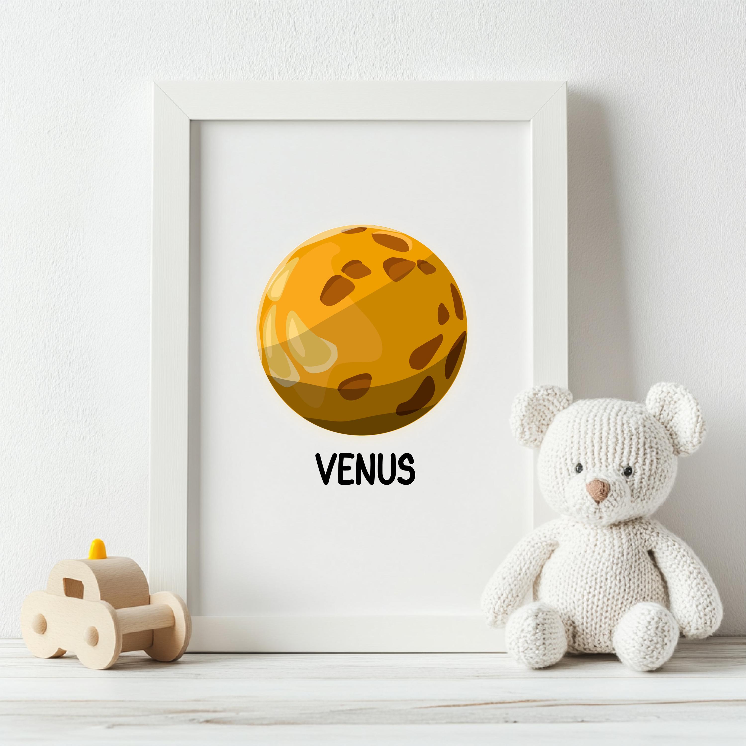 Venus Svg, Venus Planet SVG, Outer Space Png, Art for Nursery, Venus ...