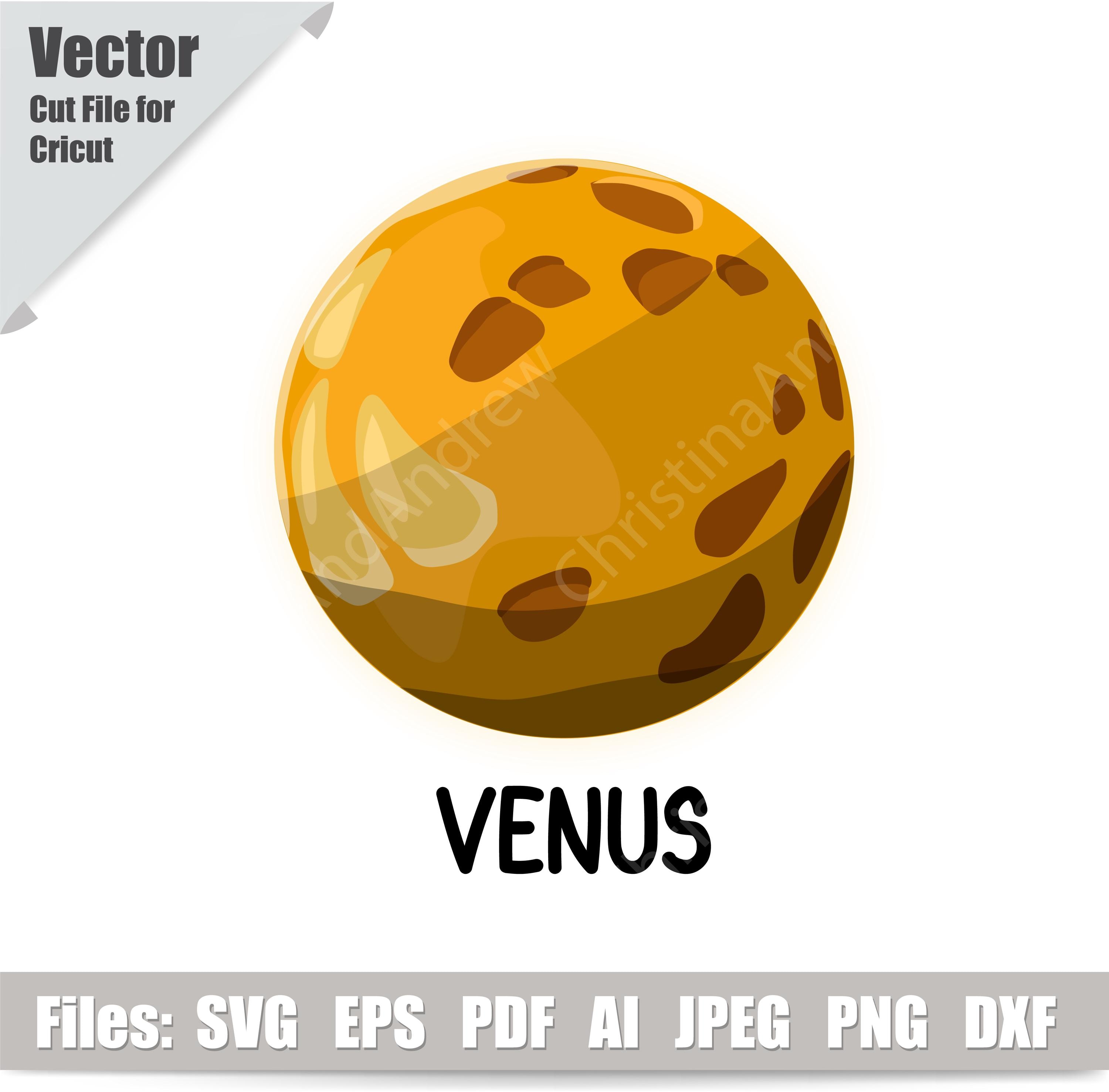 Venus Svg, Venus Planet SVG, Outer Space Png, Art for Nursery, Venus ...
