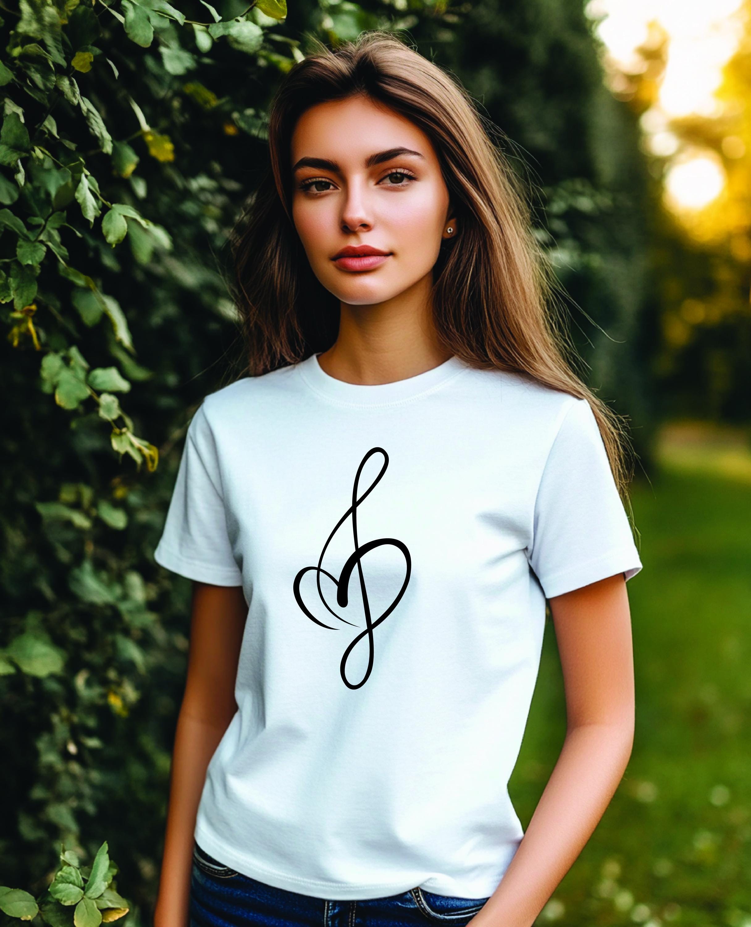 Love Music Clef SVG File, Musical Clef Svg, Treble Clef Vinyl Sticker ...