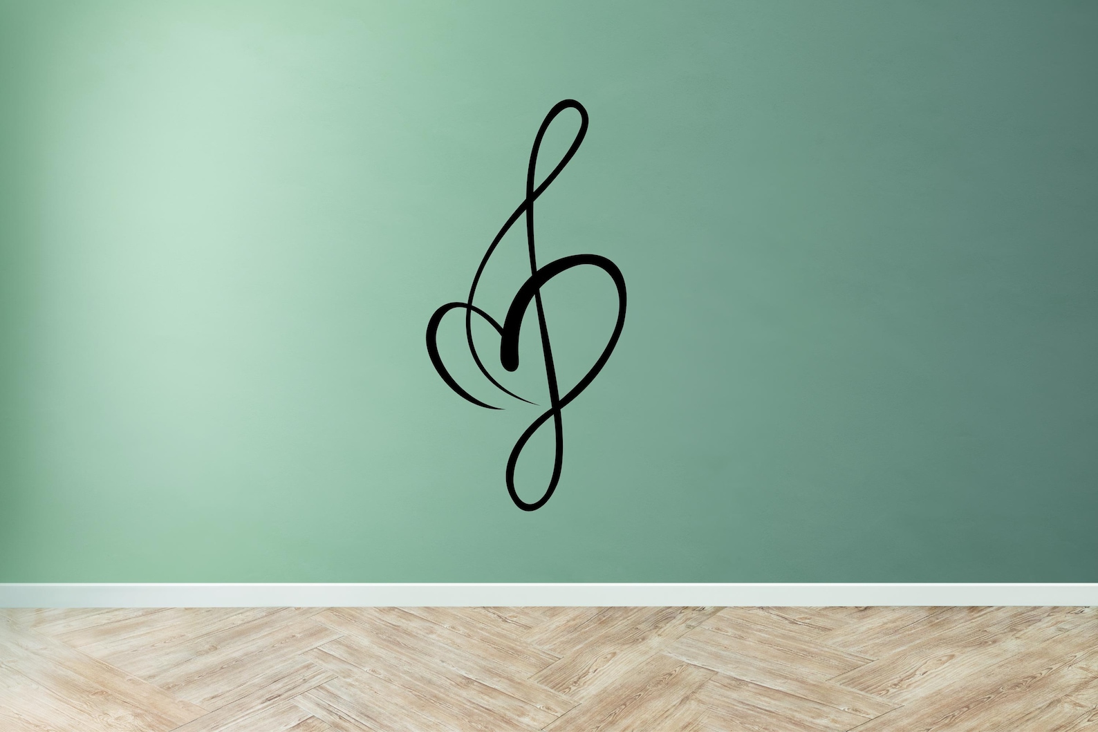 Love Music Clef SVG File, Musical Clef Svg, Treble Clef Vinyl Sticker ...