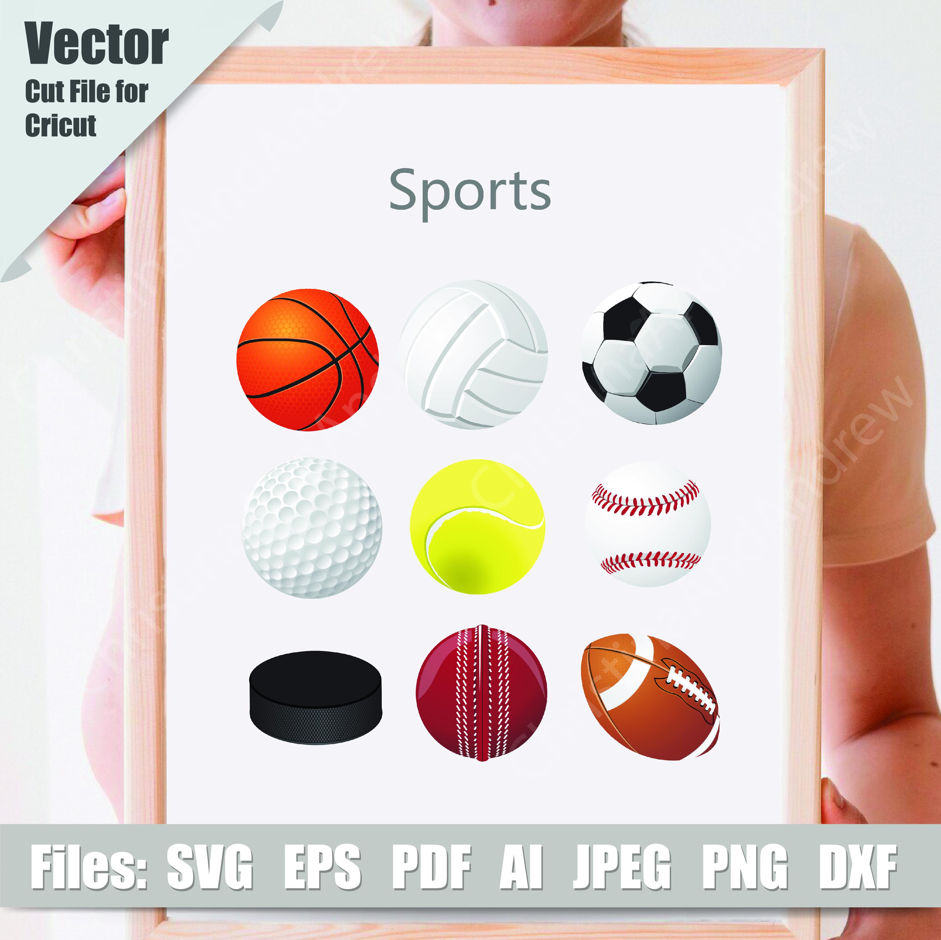 Ultimate Sports Balls SVG Bundle | Football, Baseball, Basketball ...