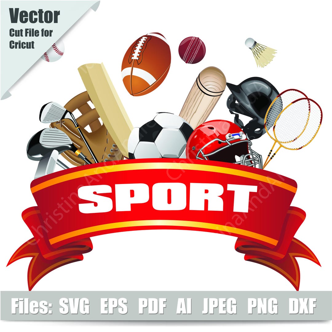 Sports Ball SVG Bundle, Sports Bundle SVG Files, Football, Volleyball ...