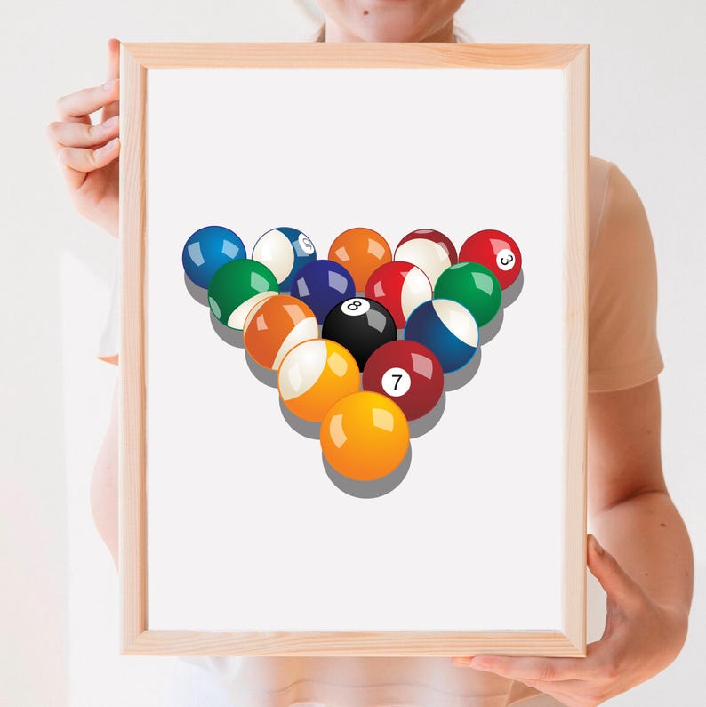 Billiard Ball Clipart Bundle | SVG PNG Dxf Pdf Eps | Pool and Snooker ...