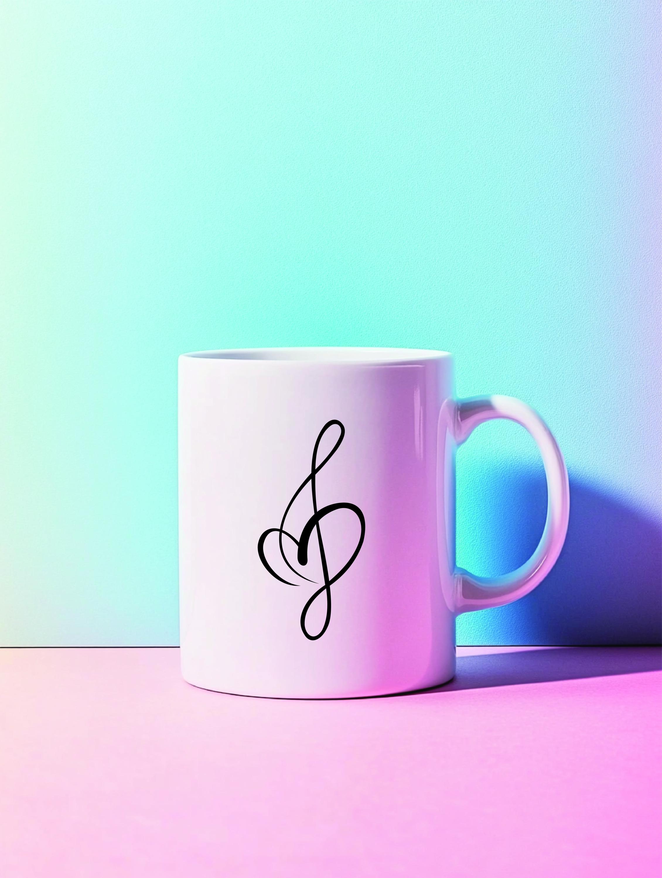 Love Music Clef SVG File, Musical Clef Svg, Treble Clef Vinyl Sticker ...