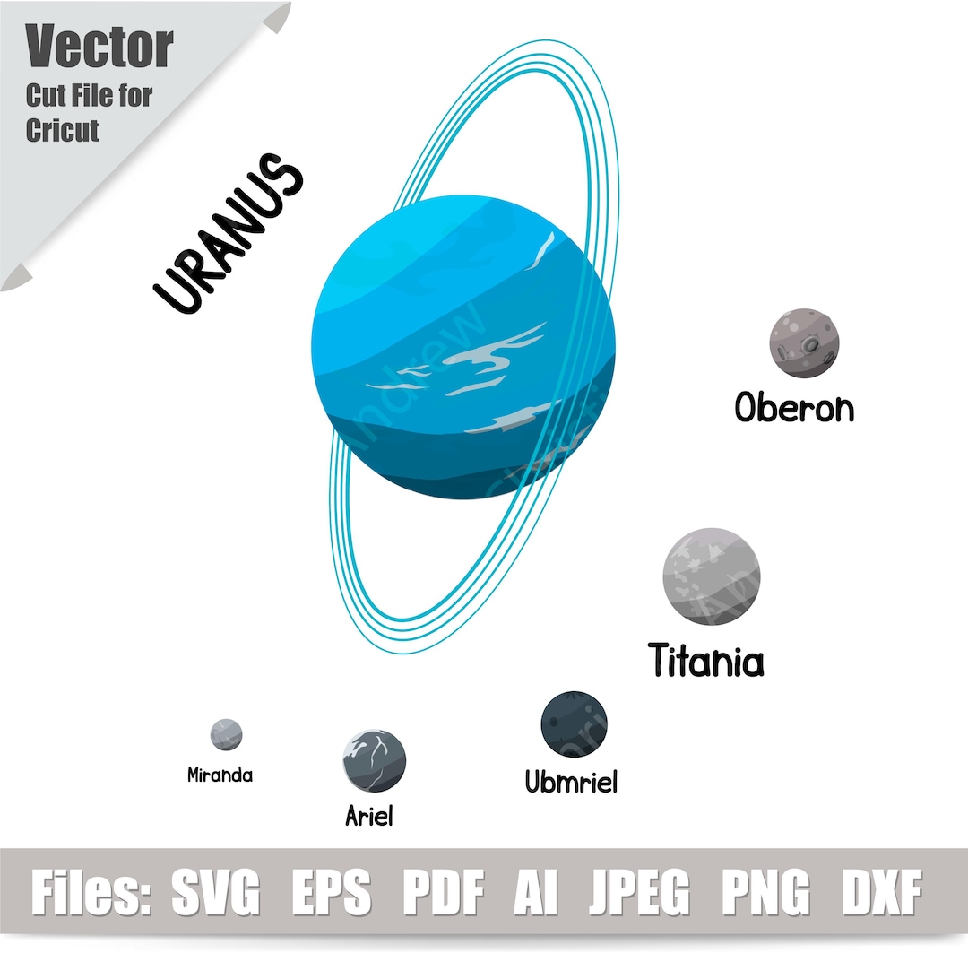 Uranus Planet SVG, Nursery Decor Clipart (cut Files) - Etsy
