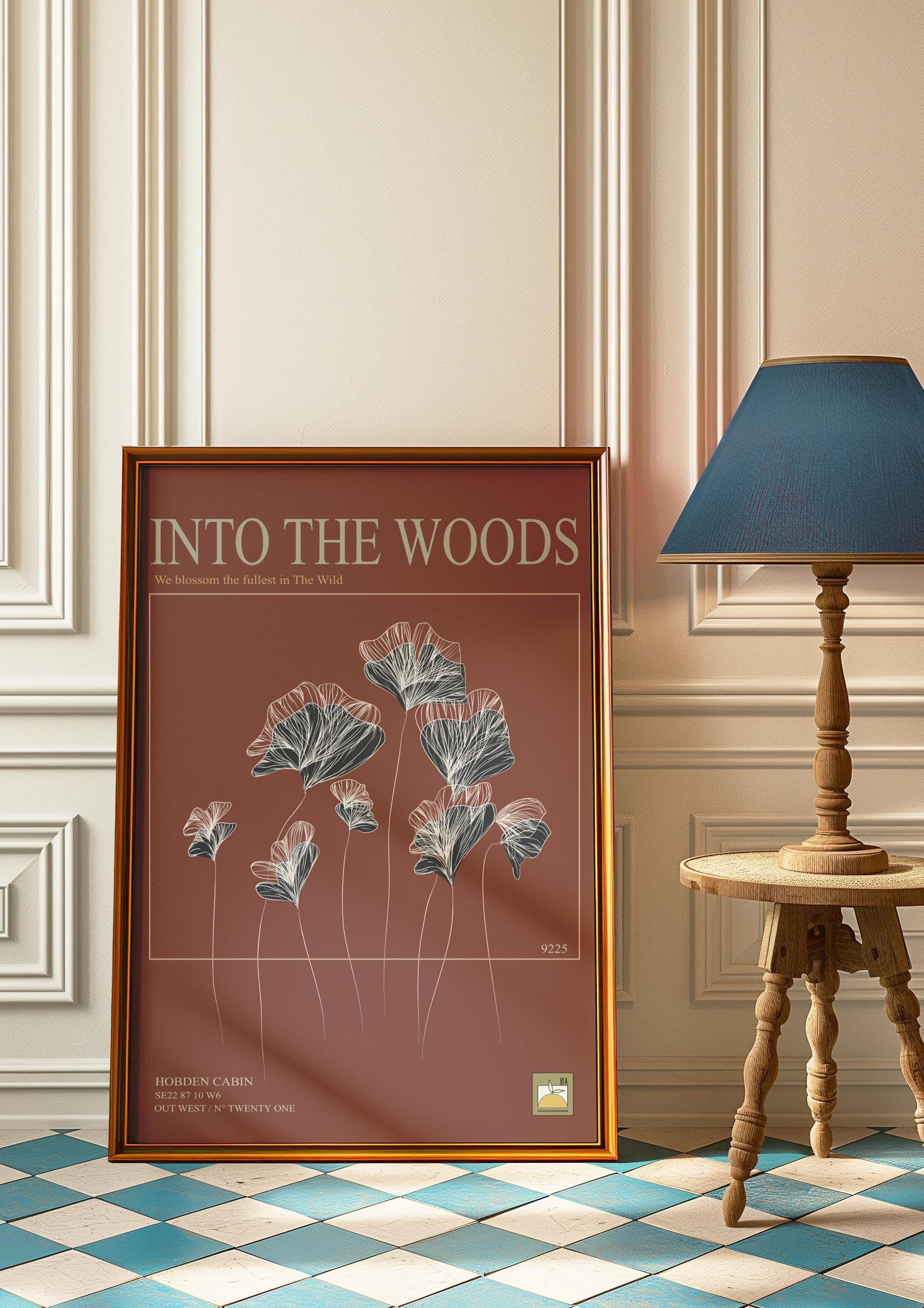 Digital Download Into the Woods Poster (8x10, 11x14, 16x20) Floral ...