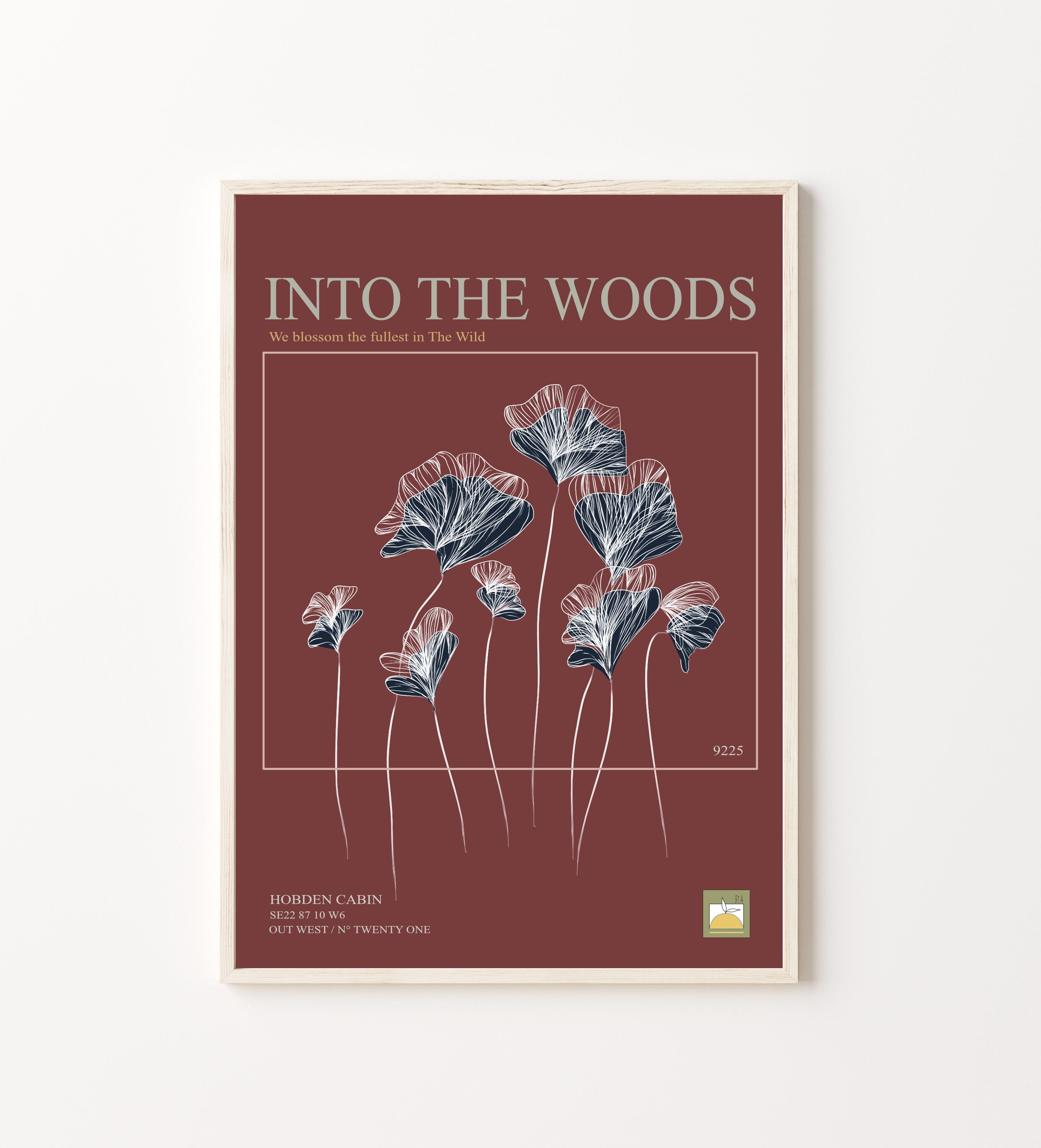 Digital Download Into the Woods Poster (8x10, 11x14, 16x20) Floral ...
