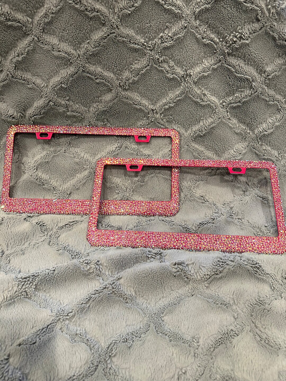 Bedazzled Pink License Plate - Etsy