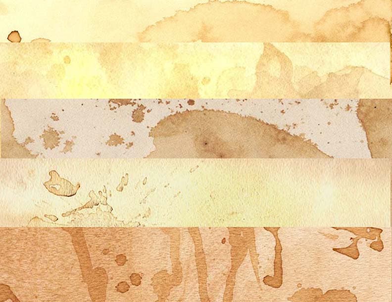 Coffee & Script, Papers, Junk Journal, Neutral, Brown, Dyed, Tea ...