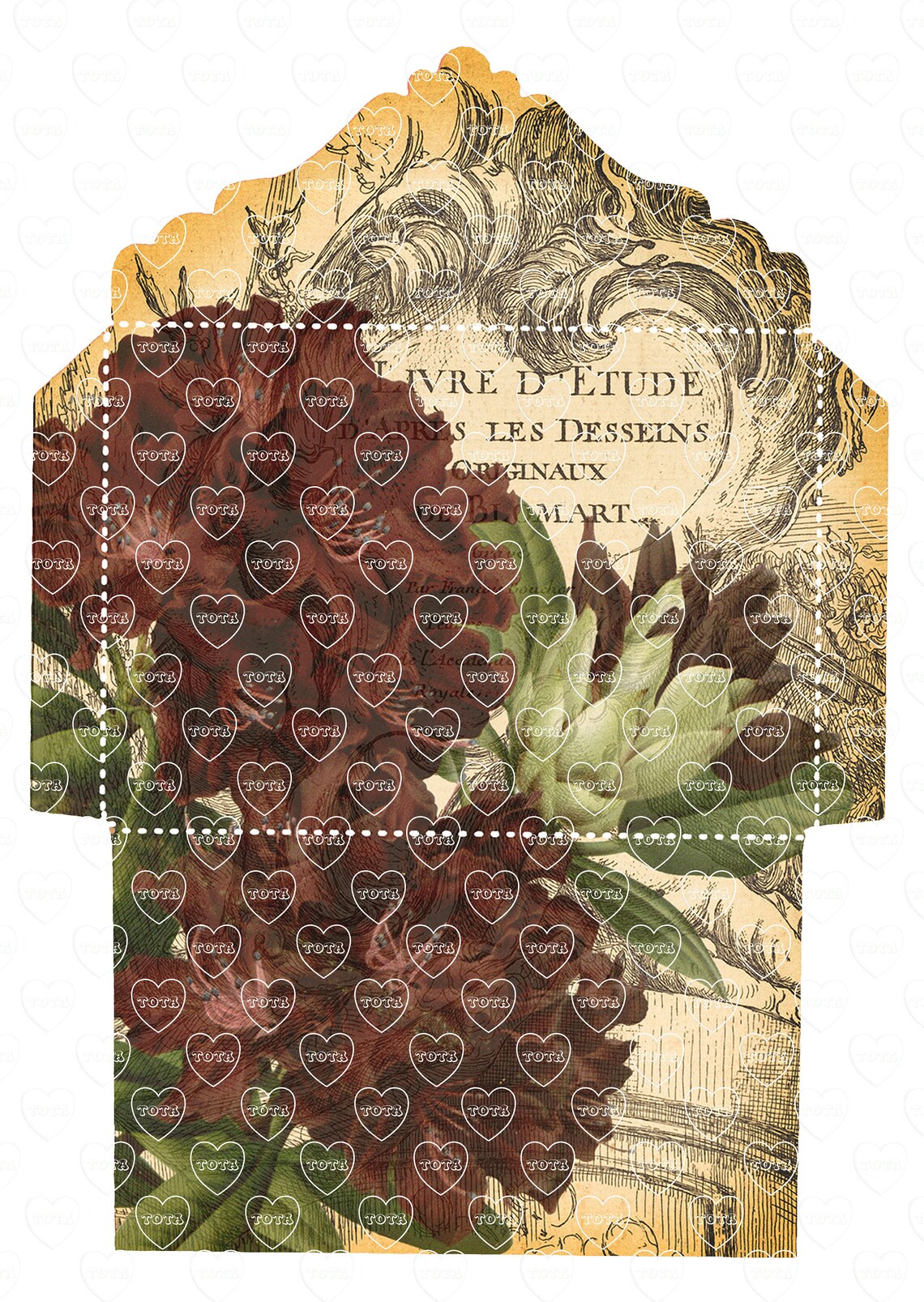 Flower Garden 6 Lg and 6 Sm Envelopes Printable Letters - Etsy