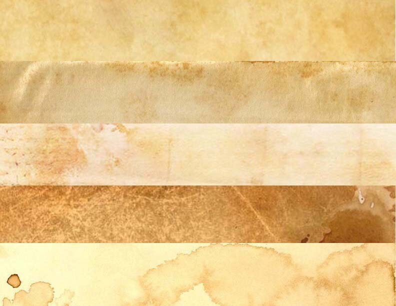 Coffee & Script, Papers, Junk Journal, Neutral, Brown, Dyed, Tea ...