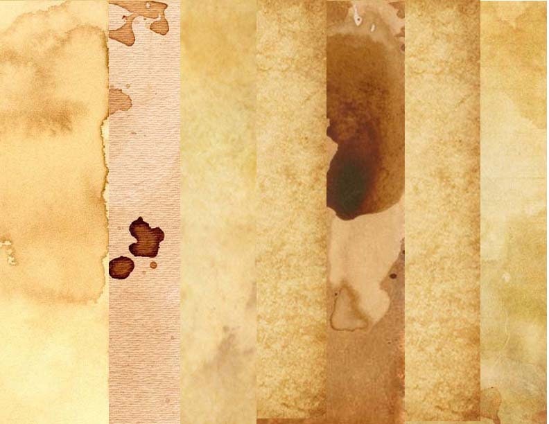 Coffee & Script, Papers, Junk Journal, Neutral, Brown, Dyed, Tea ...