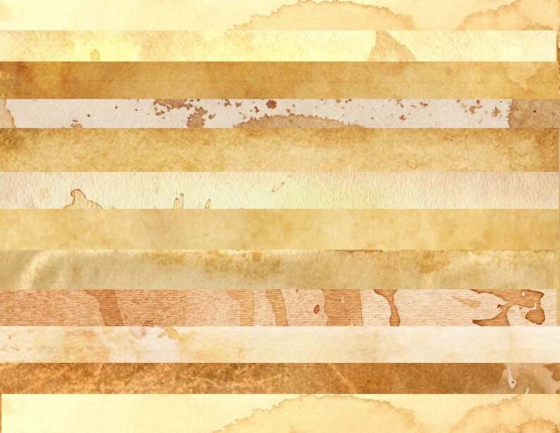 Coffee & Script, Papers, Junk Journal, Neutral, Brown, Dyed, Tea ...