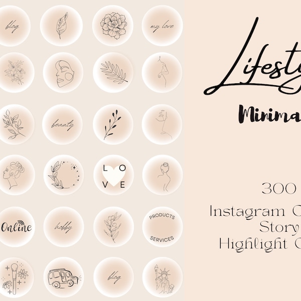 Instagram Highlight Covers Minimal - Etsy