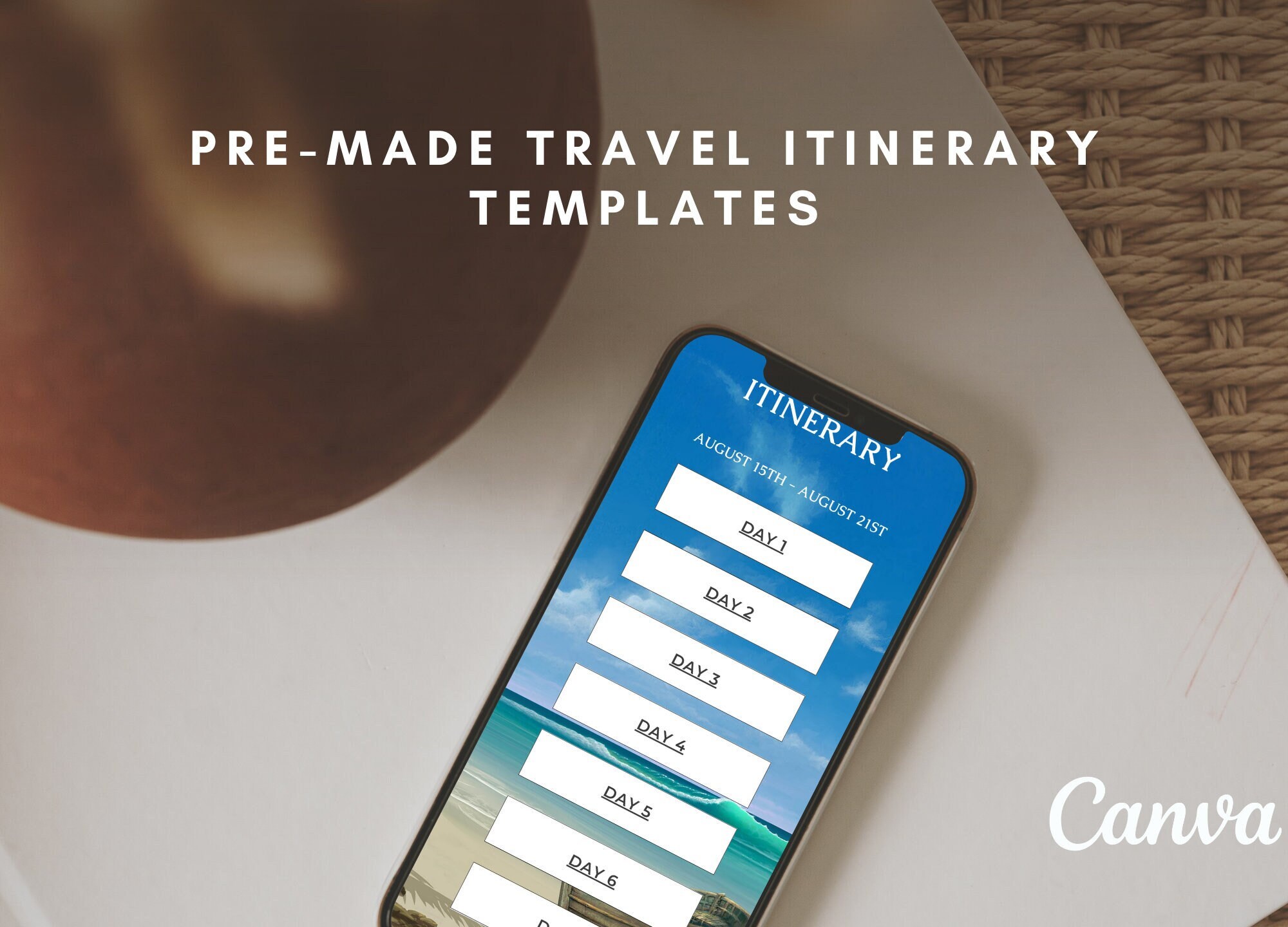 TRAVEL PLANNER EDITABLE Printable Template Holiday Vacation Organizer ...