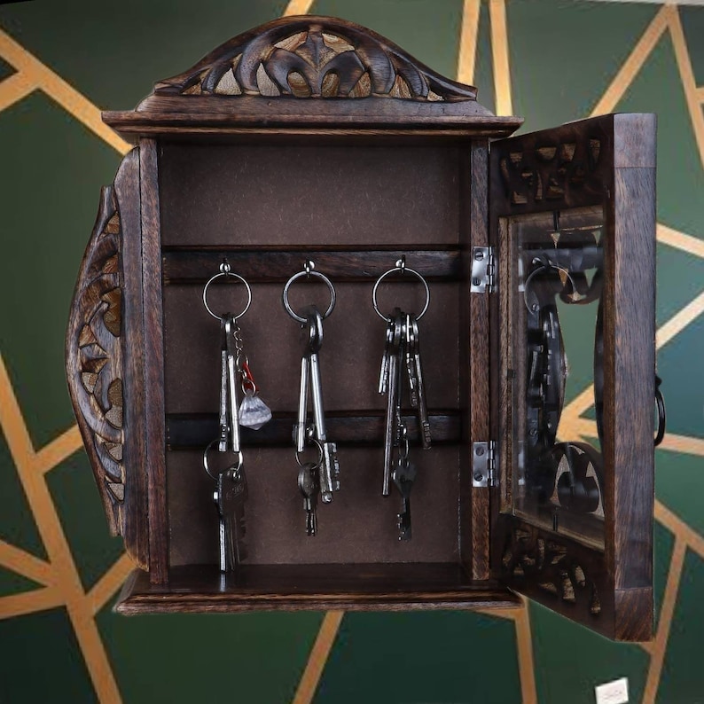 Wooden Almirah Key Holder Wall Mounted Decorative Key Box/key - Etsy
