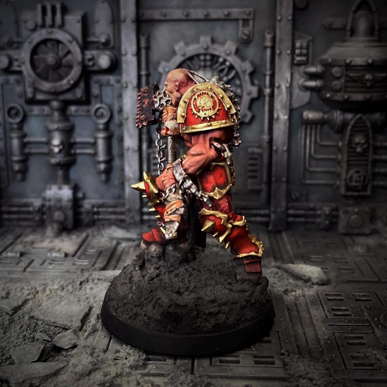 Custom World Eaters Chaos Lord Master of Executions Warhammer 40k Chaos ...