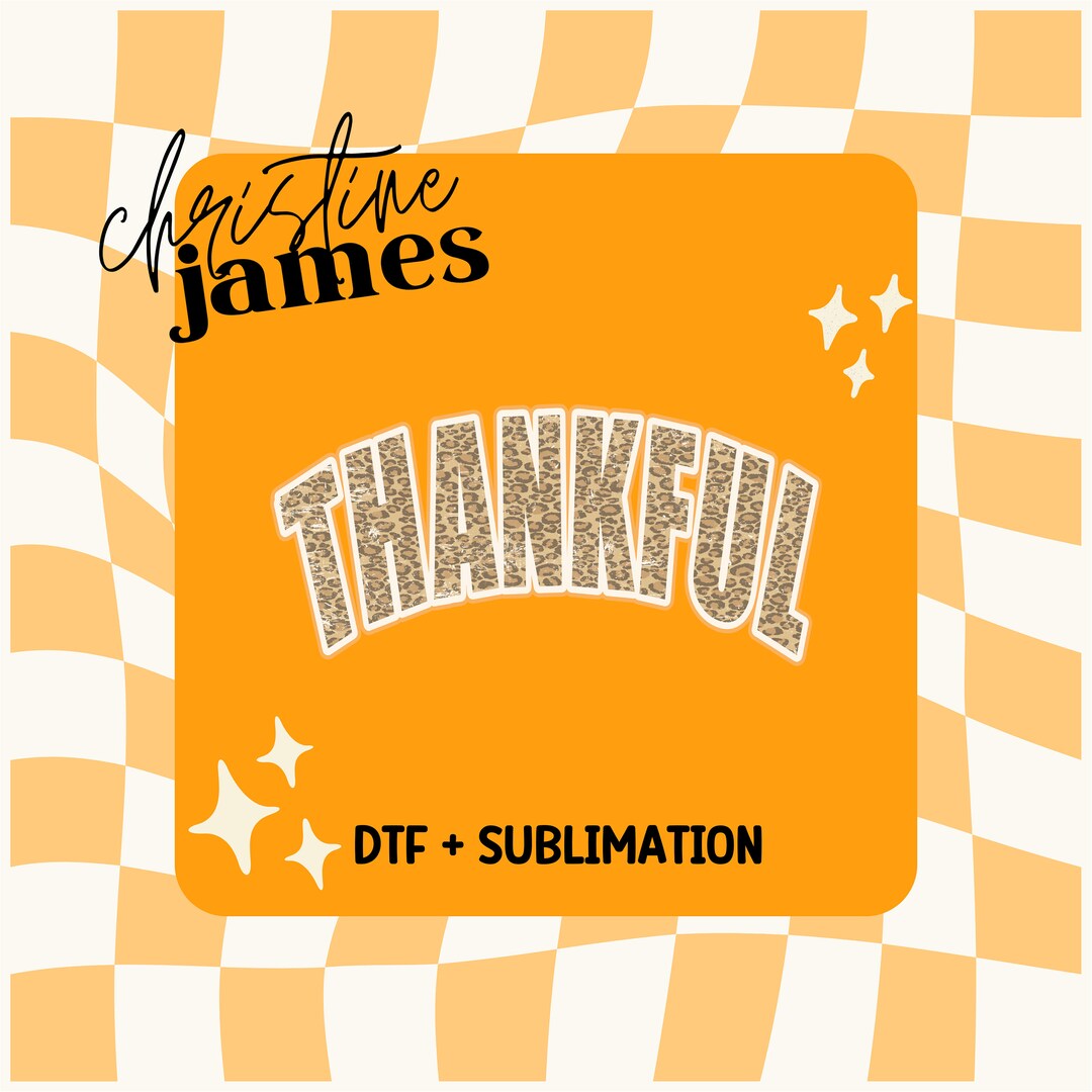 Thankful Cheetah Fall DTF Sublimation Transfer / Ready to - Etsy
