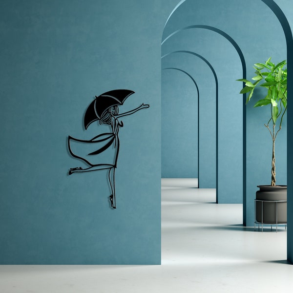 Metal Lady Wall Art - Etsy