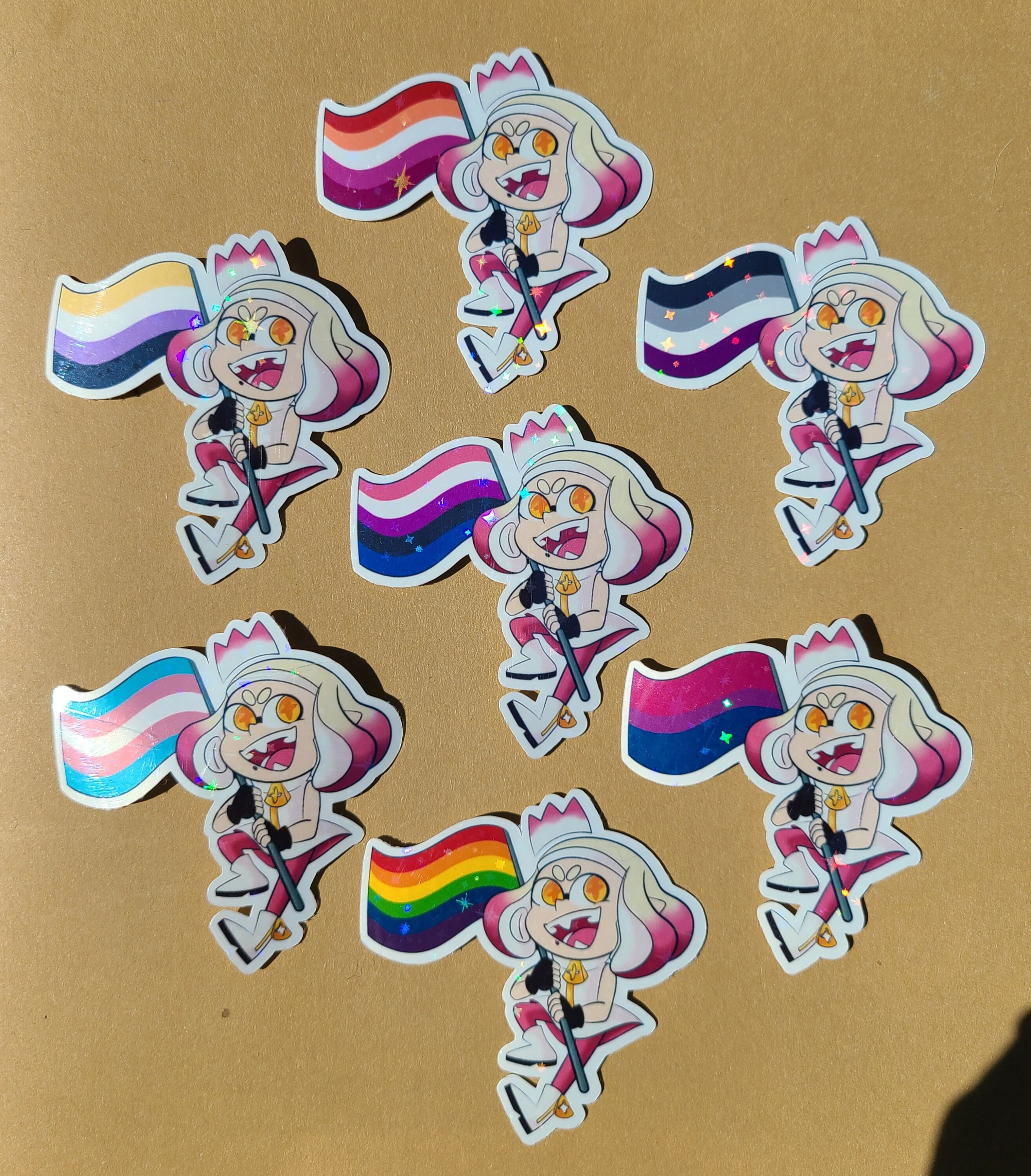 Off the Hook Holographic Splatoon Pride Stickers - Etsy