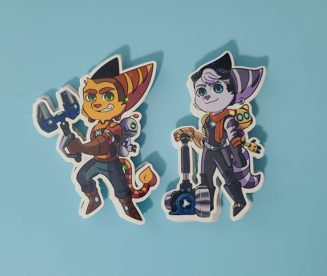 Ratchet and Clank Holographic Sticker - Etsy