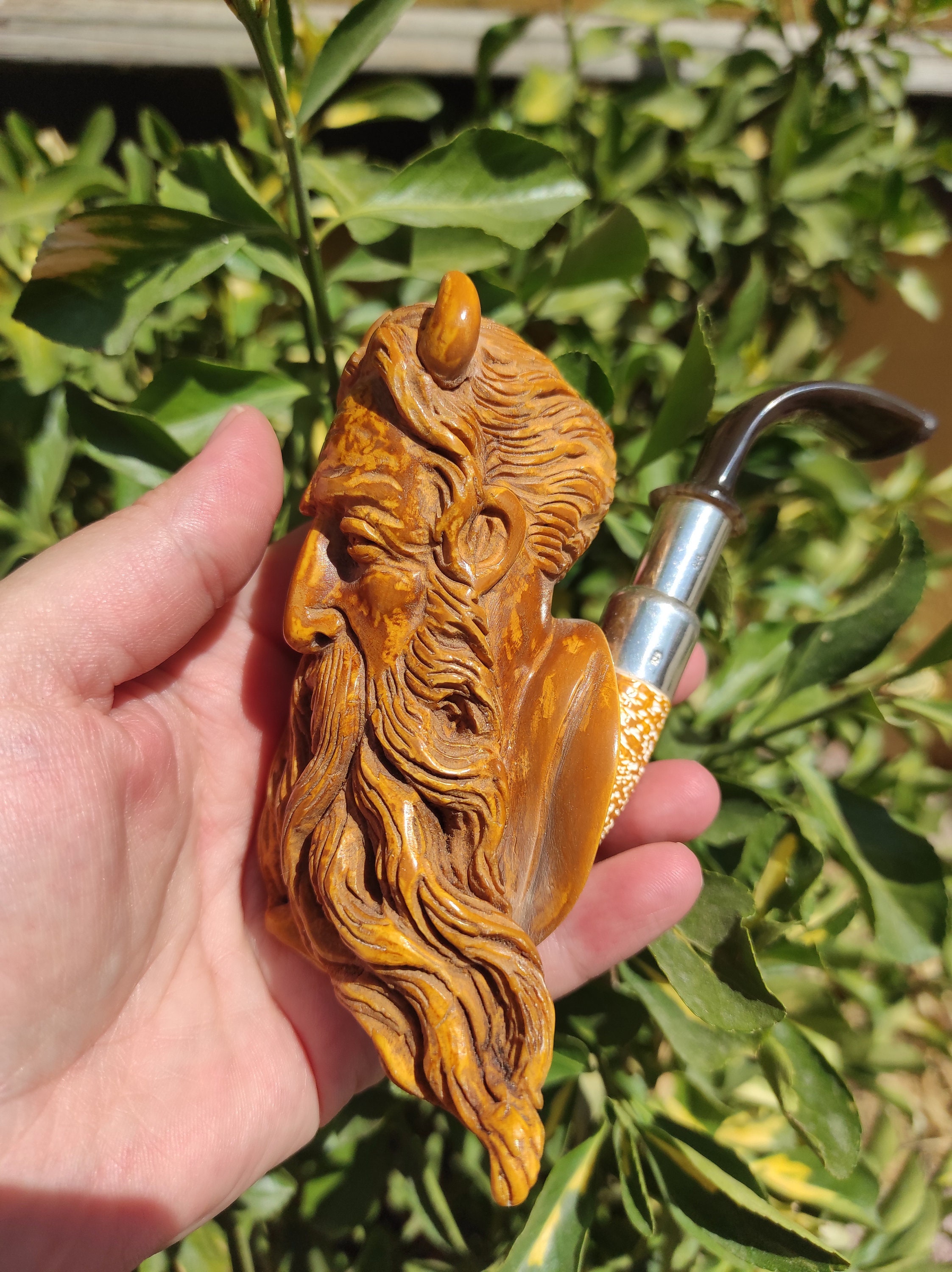 Michelangelo's Depiction of Moses Meerschaum Pipe - Etsy