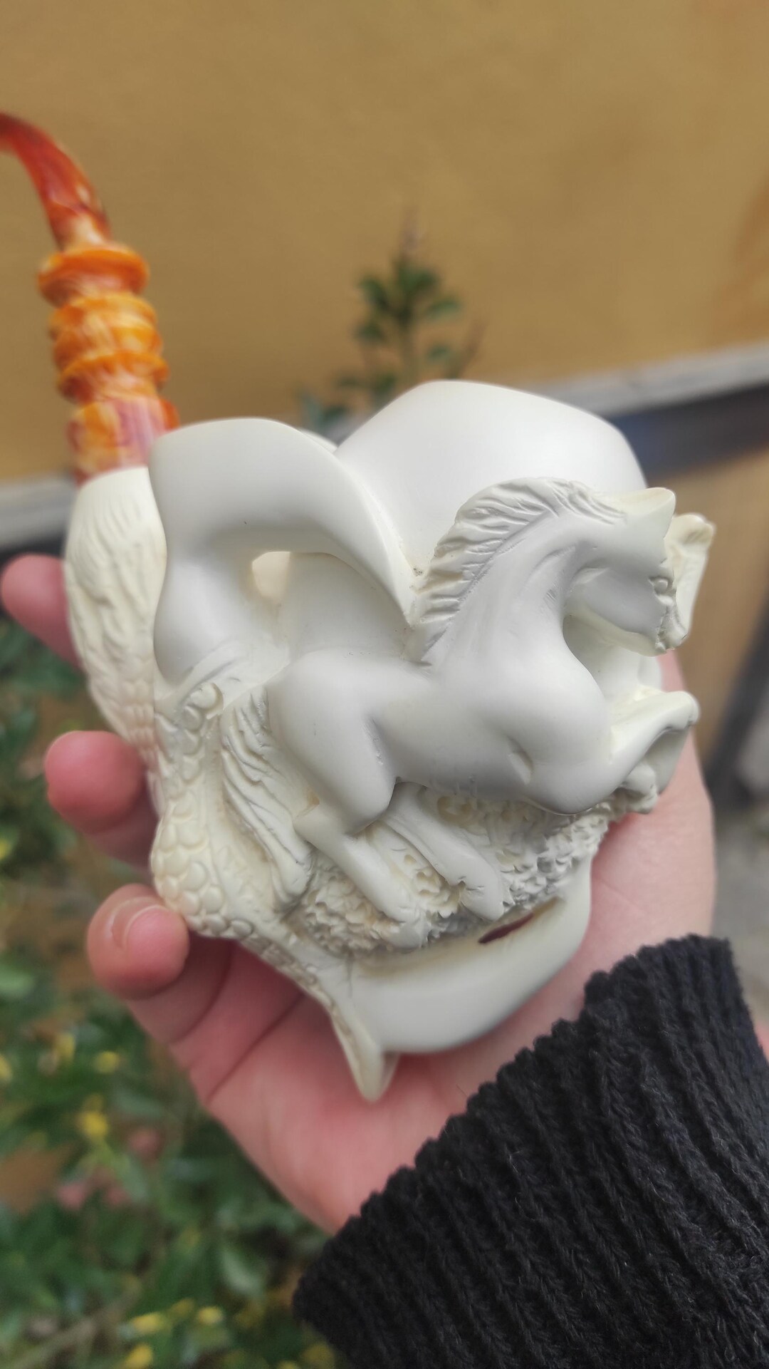 Two Horse Eagle Claw Meerschaum Pipe - Etsy