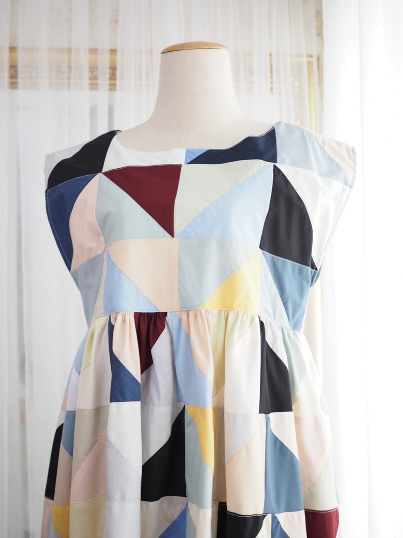 Patchwork Dress Unique Womens Clothing - Etsy