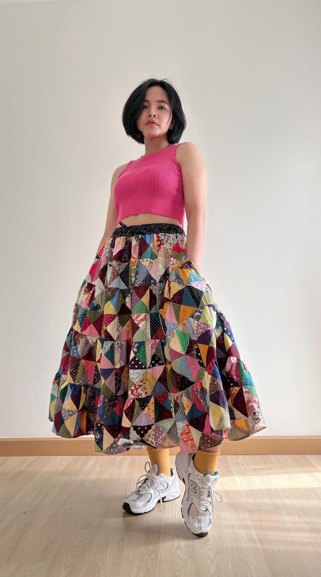Patchwork Skirt - Handmade and One-of-a-kind - Etsy