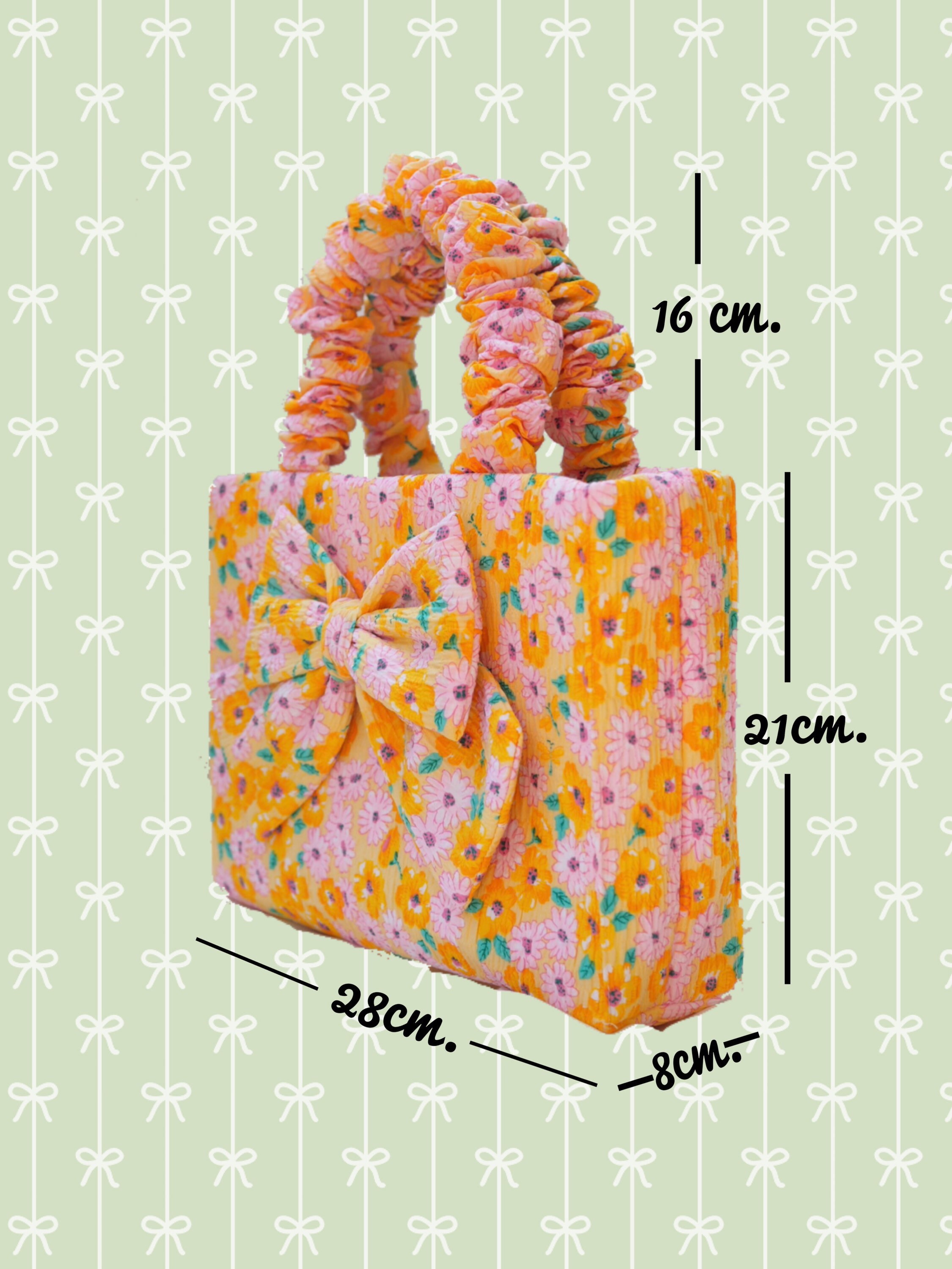 Floral Print Scrunchie Tote Bag - Handbag for Women - Etsy