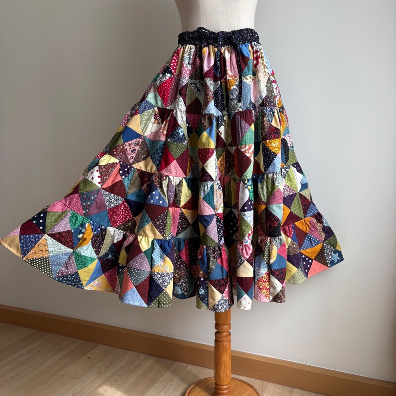 Patchwork Skirt - Etsy