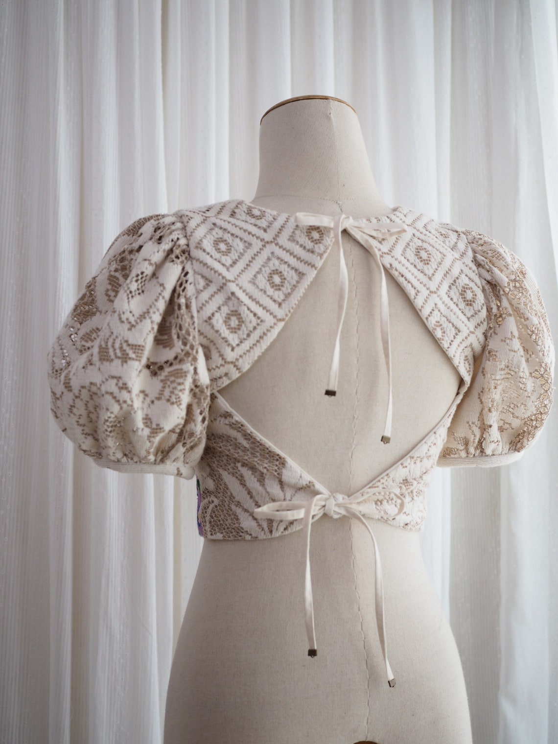 Matyó-inspired Hand Embroidered Halter Top – Hungarian Folk Art Style ...