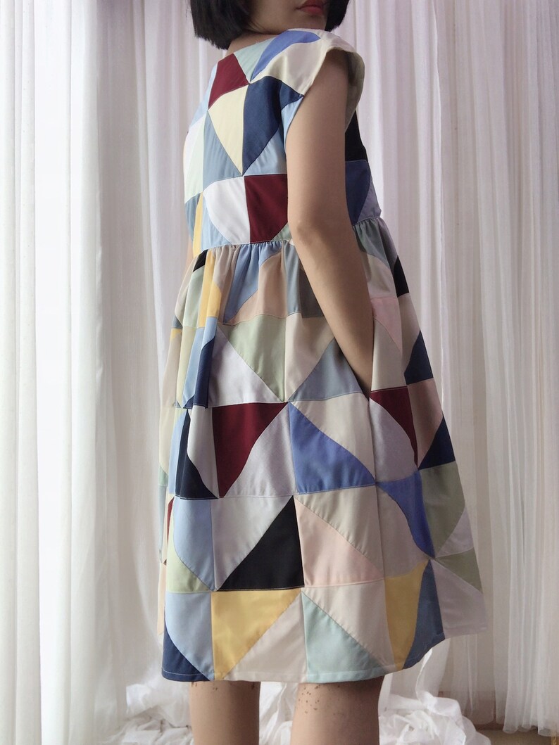 Patchwork Dress Unique Womens Clothing - Etsy