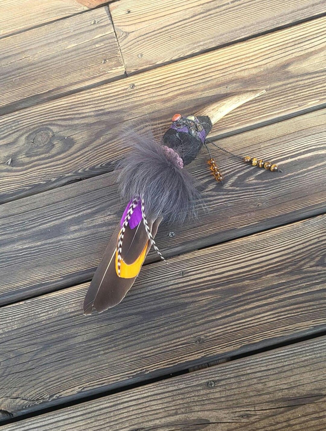 Shaman Ceremonial Feather Smudge Fan, Energy Cleansing, Shaman Medicine ...