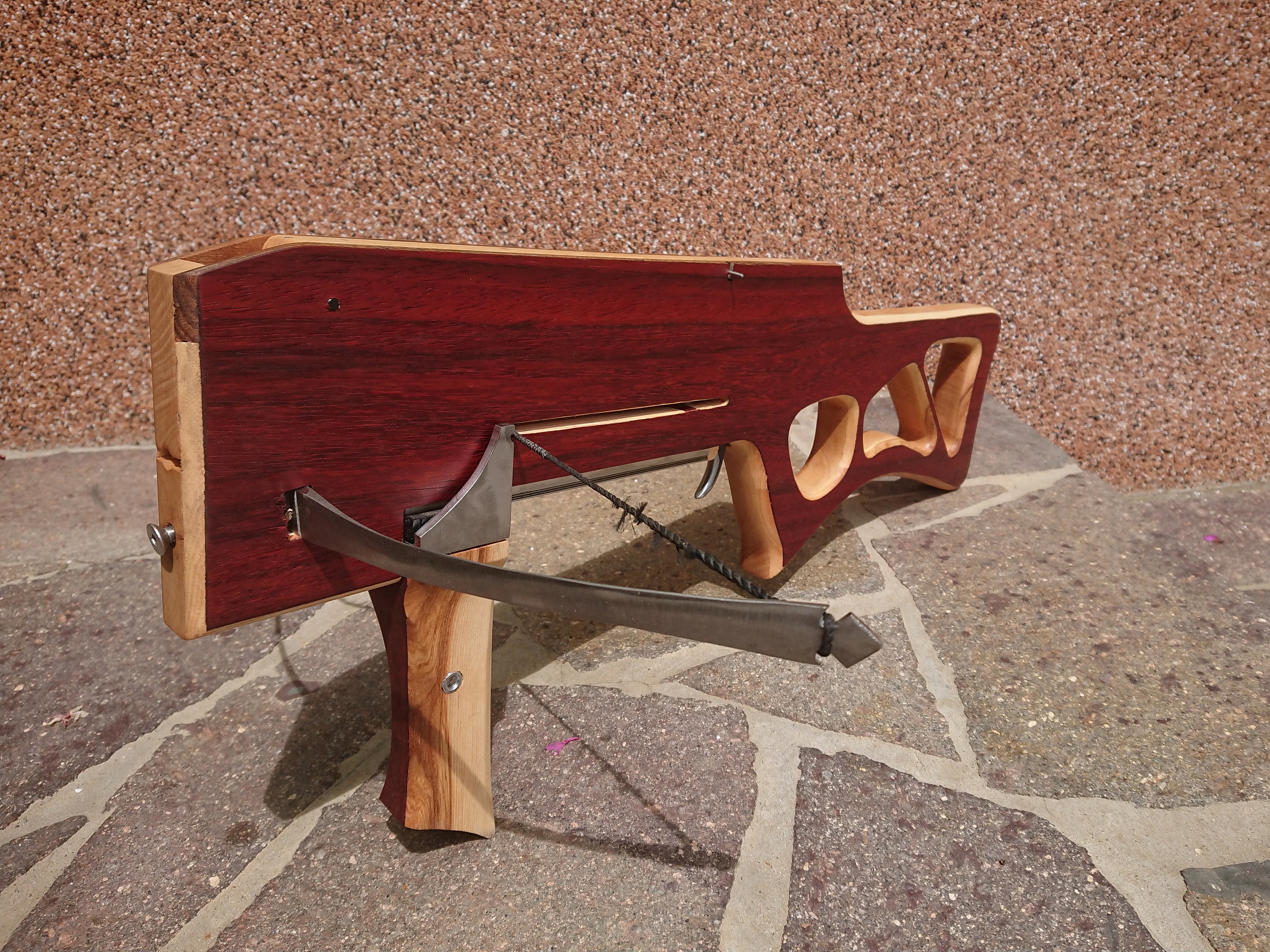 Crossbow Repeatable Pump Action / Full Wood Ash Red Heart - Etsy