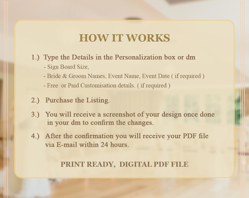 Haldi Sign Board, Indian Wedding Haldi Ceremony Welcome Board, Holud ...