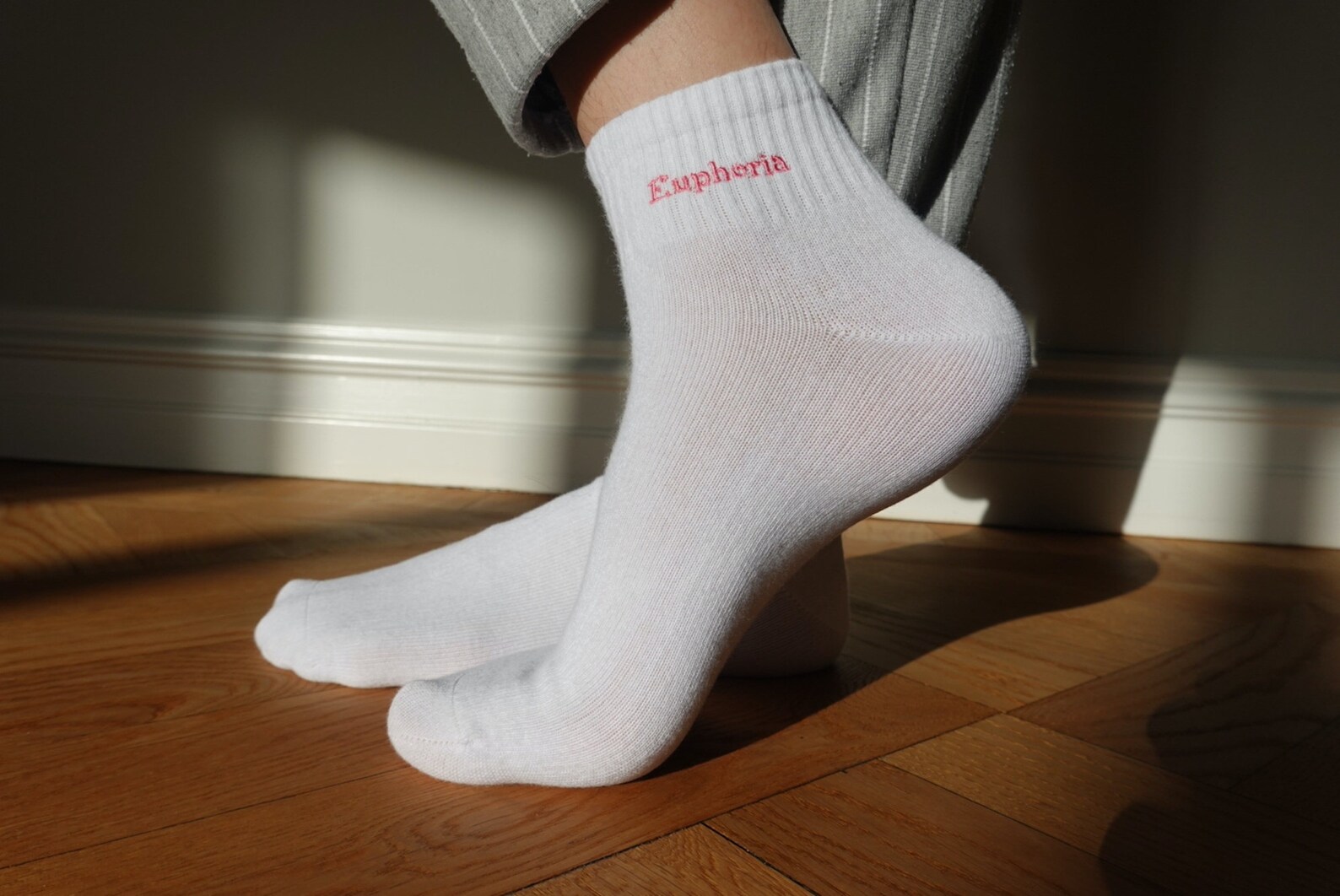 Personalised Custom Embroidered Socks High Ankle Socks With - Etsy