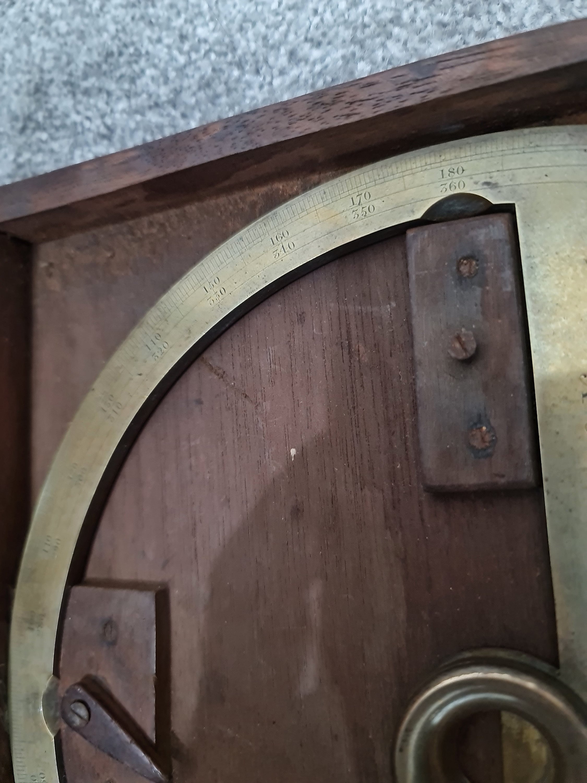 A 19th Century Semi-circular Brass Protractor - Etsy
