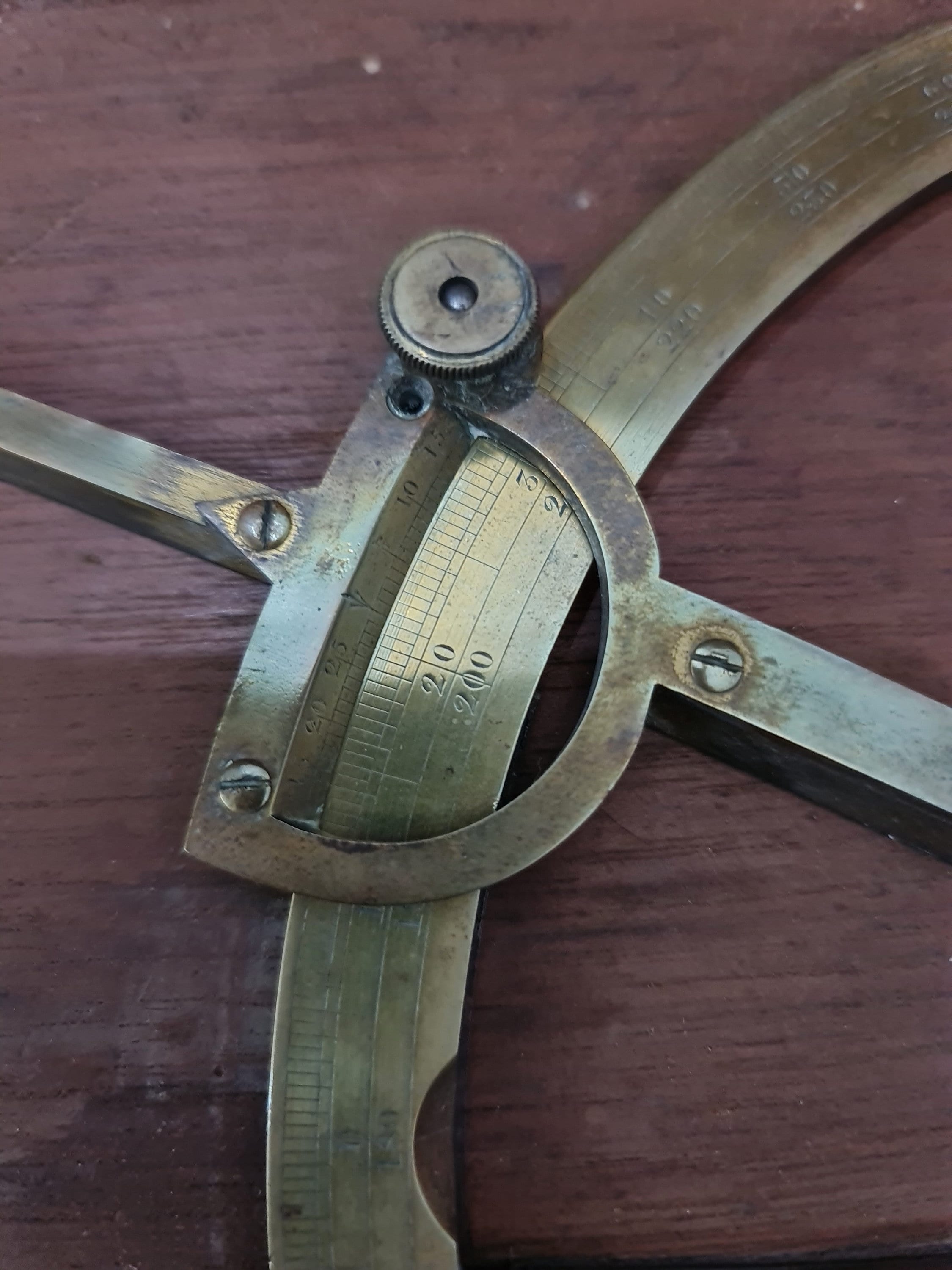 A 19th Century Semi-circular Brass Protractor - Etsy