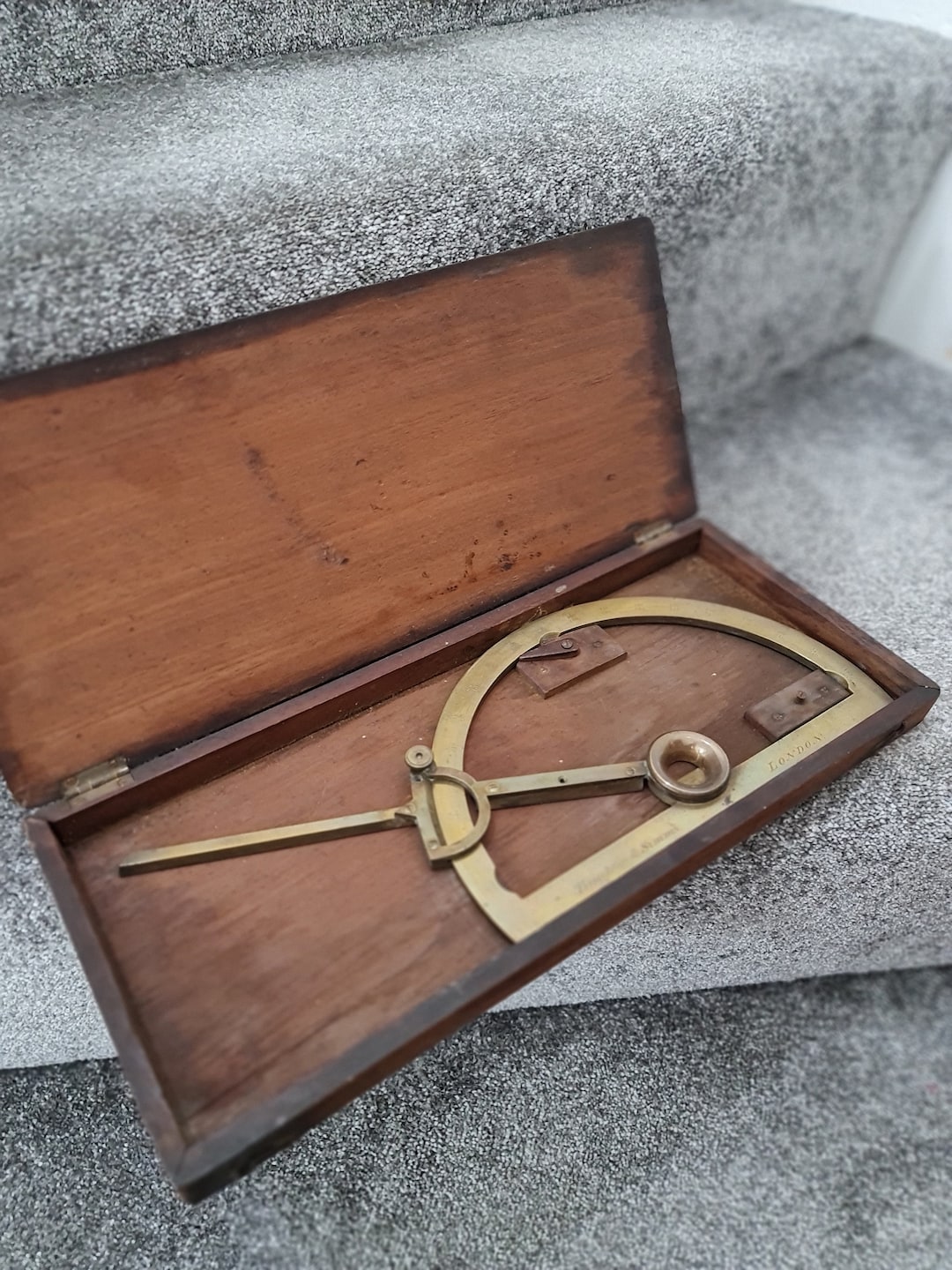 A 19th Century Semi-circular Brass Protractor - Etsy