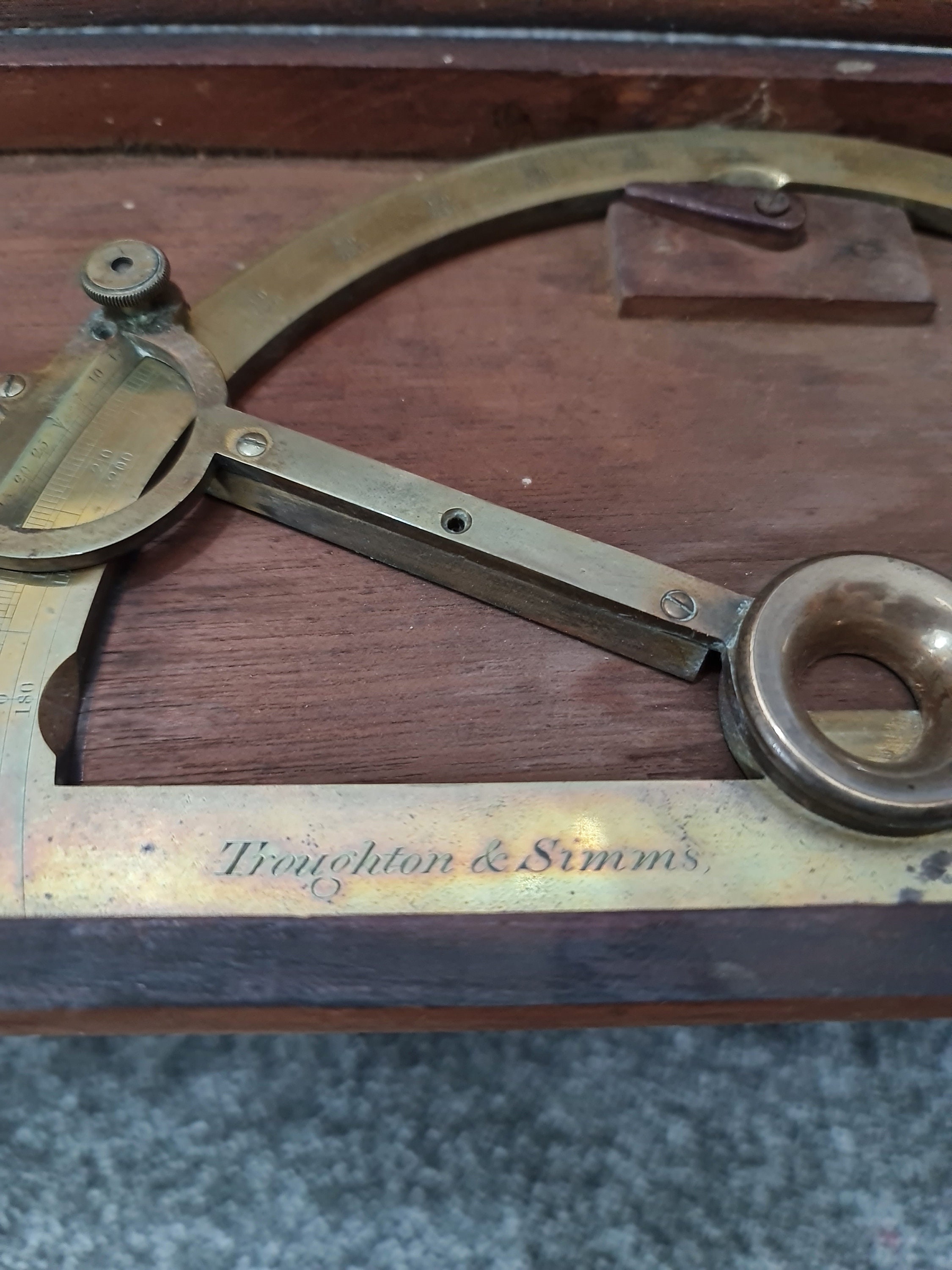 A 19th Century Semi-circular Brass Protractor - Etsy