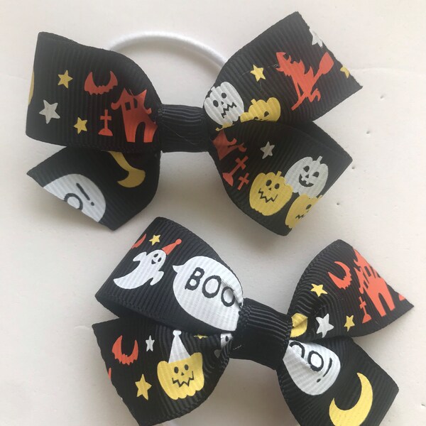Pumpkin Hair Bow - Etsy UK