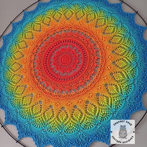 AZTEC SUN Crochet Mandala - Pdf Pattern (only Charts/diagram) - Etsy