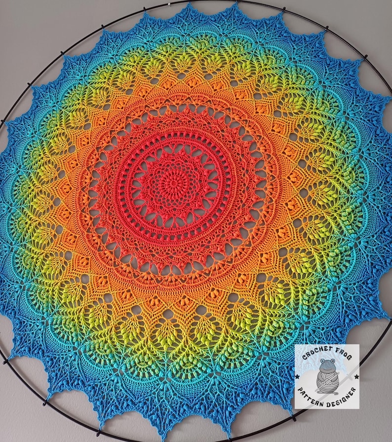 AZTEC SUN Crochet Mandala - Pdf Pattern (only Charts/diagram) - Etsy