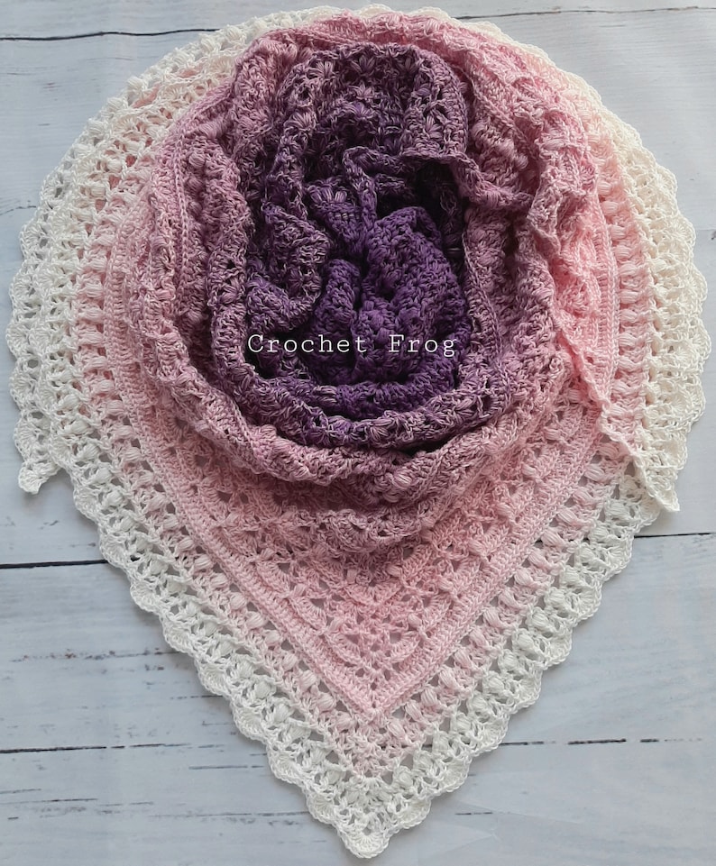 MILAGROS Crochet Shawl - PDF Pattern (charts/diagram) - Etsy