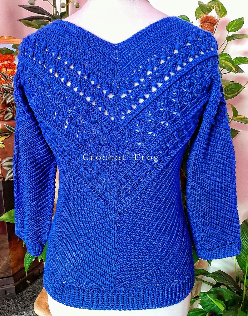 VALERIA Crochet Blouse PDF Pattern | Etsy