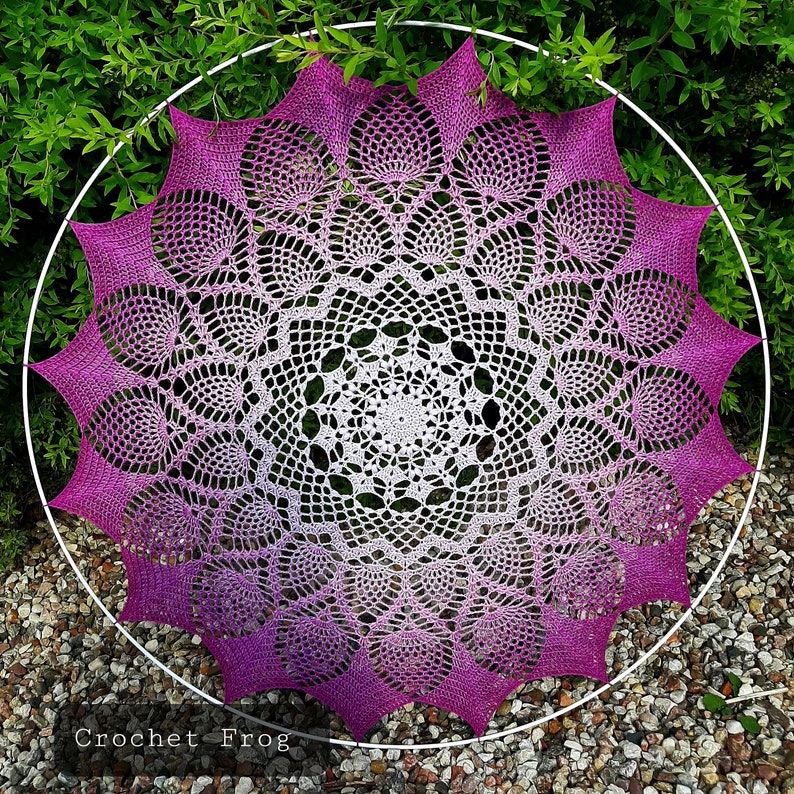 ARABESKA Crochet Mandala PDF Pattern charts/diagram - Etsy