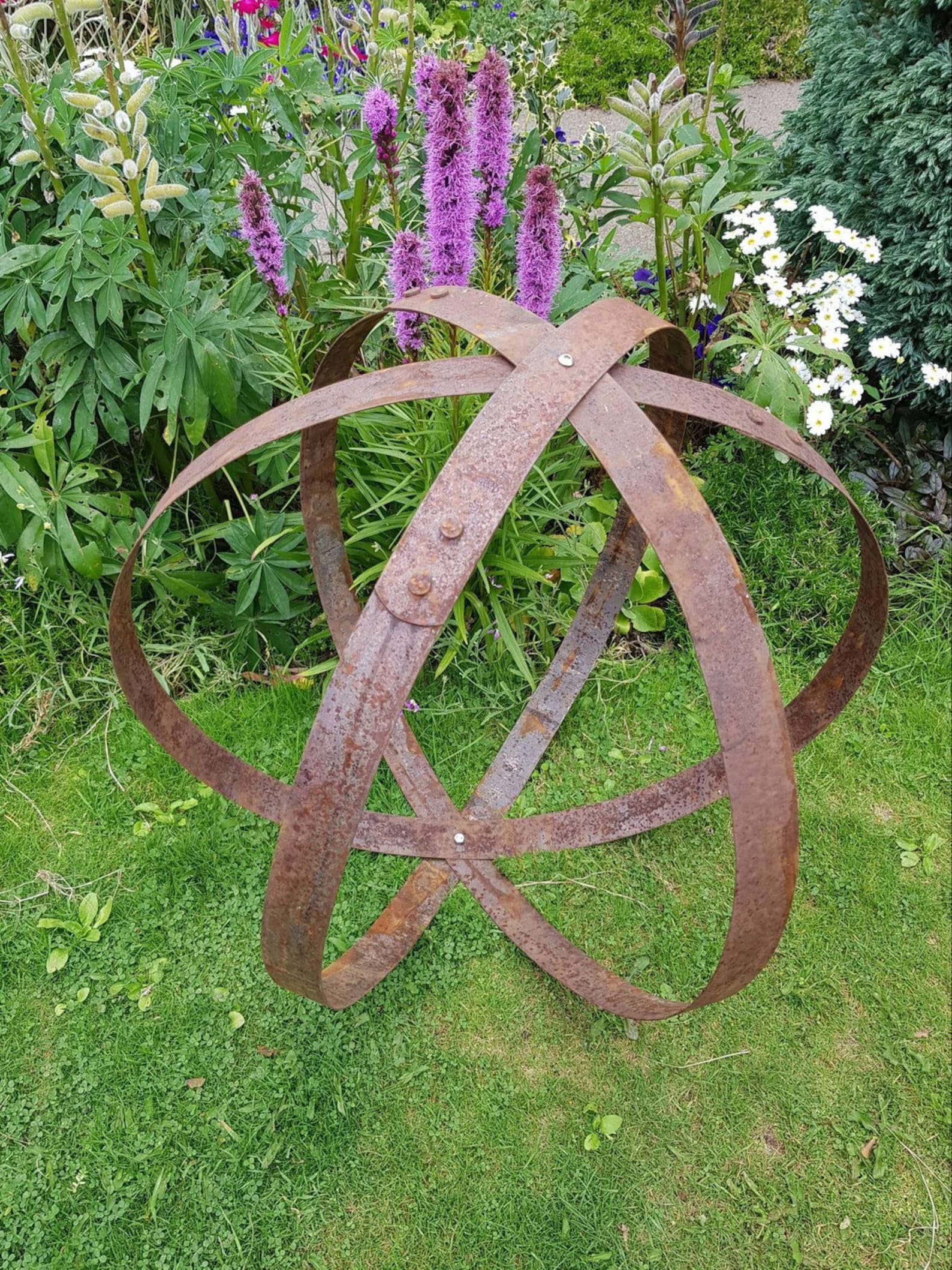 UK Rustic Garden Ornament, Sphere, Orb, Globe, Sculpture Made From ...