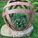 UK Rustic Garden Double Banded Sphere, Decoration Orb, Globe, Ball ...